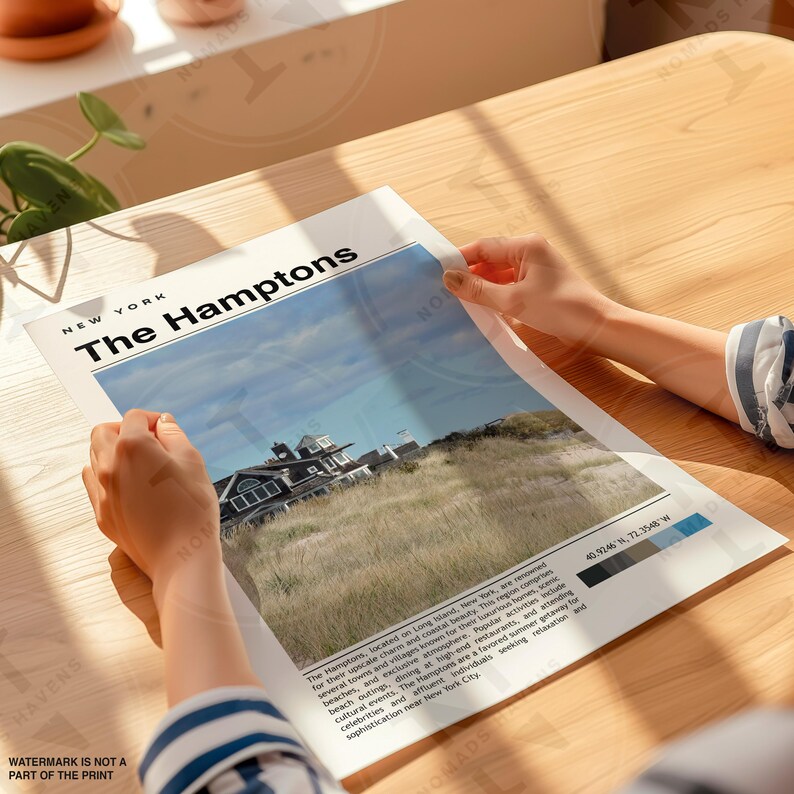 The Hamptons Print, the Hamptons Poster, the Hamptons Wall Art, the ...