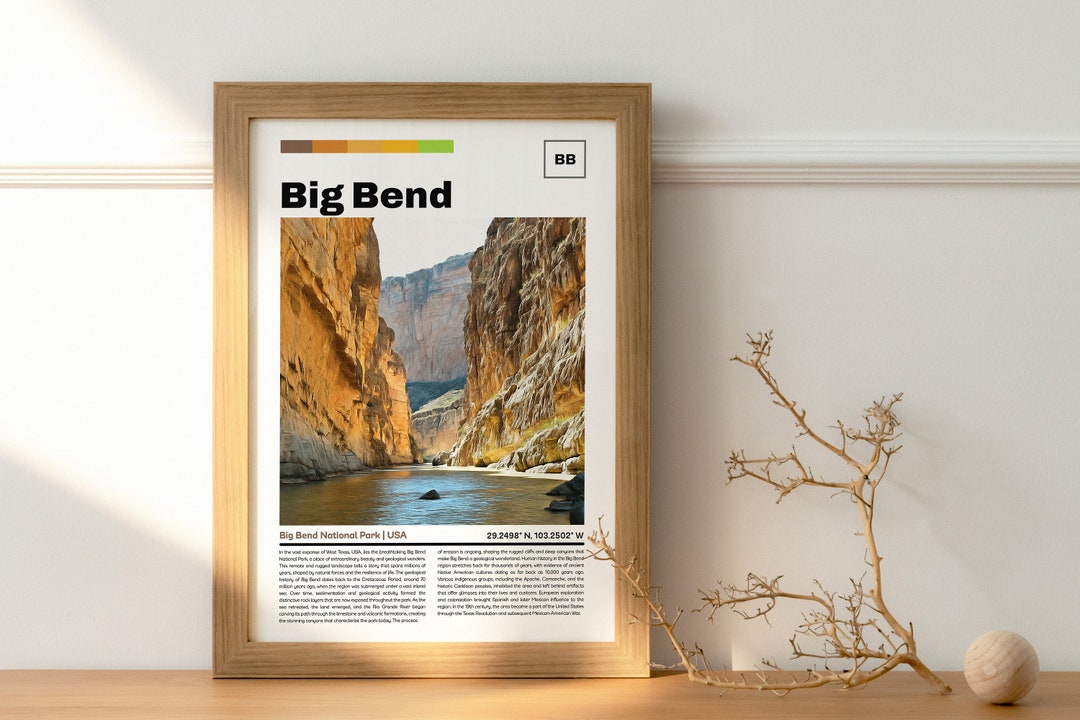 Big Bend National Park Poster Big Bend Poster Big Bend - Etsy