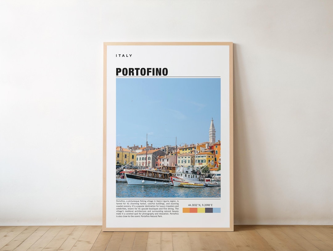 Portofino Print, Portofino Poster, Portofino Wall Art, Portofino Travel ...