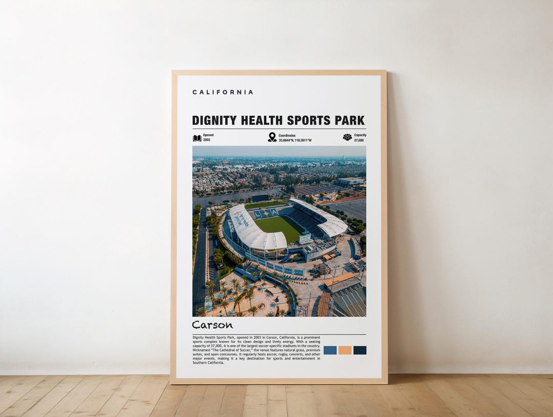 Dignity Health Sports Park Print – California Poster, Carson Views ...
