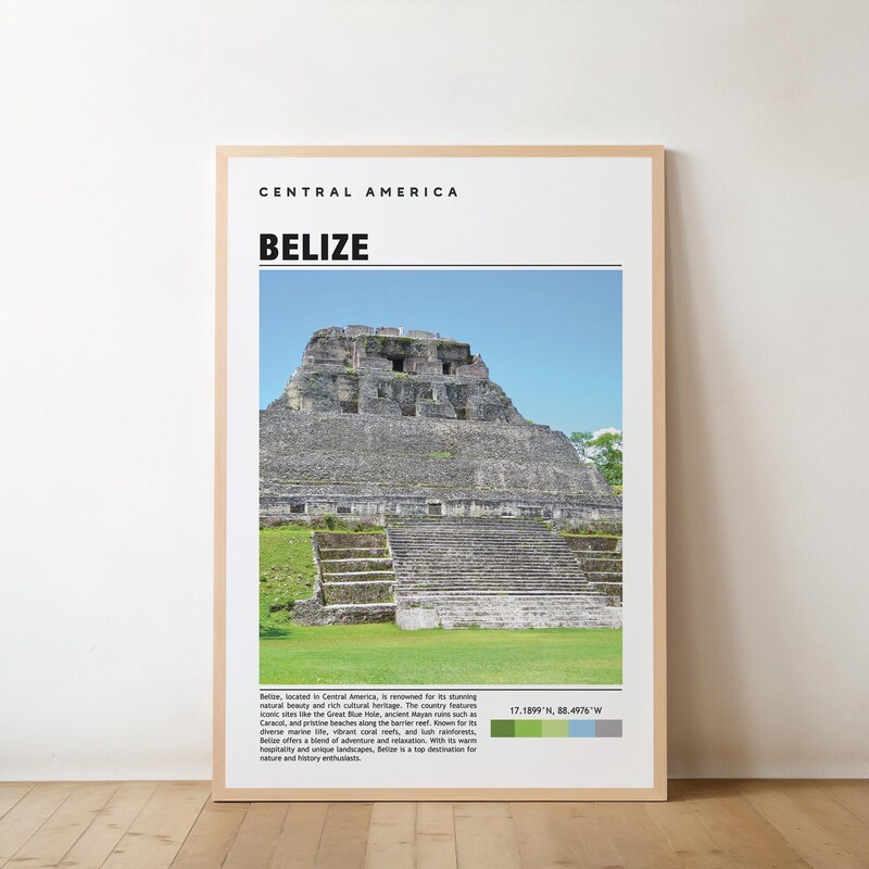 Belize Poster - Etsy