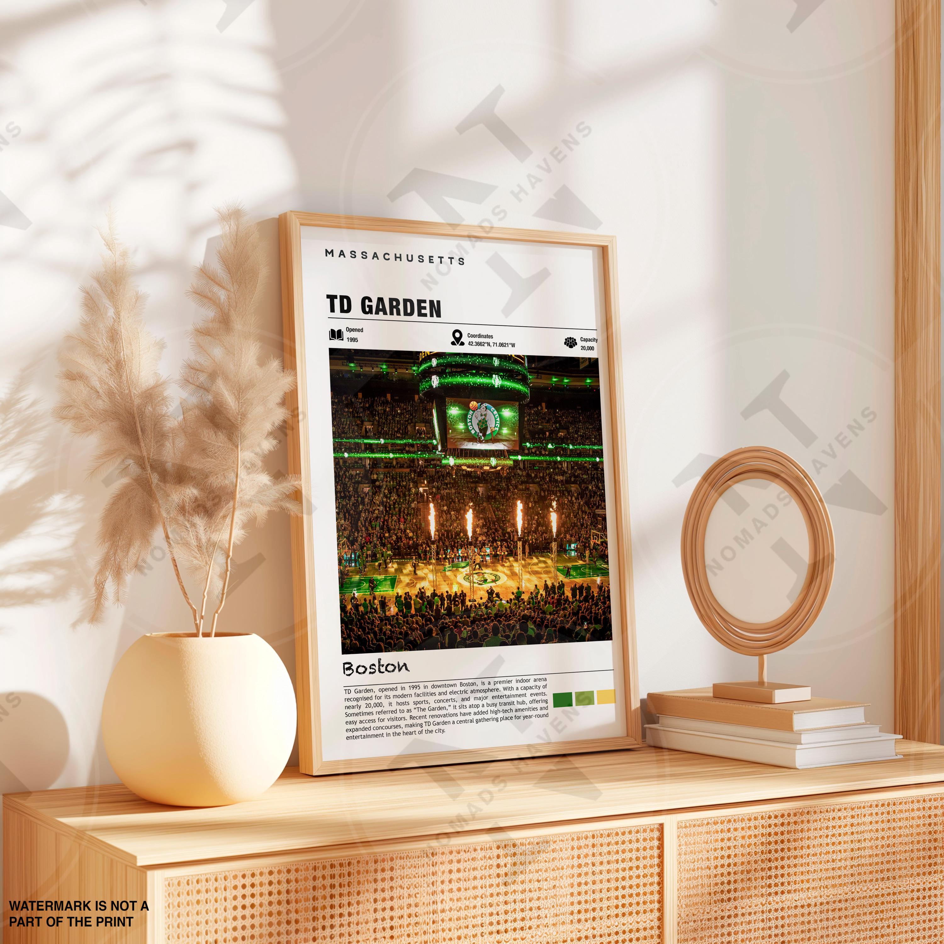 Boston TD Garden Poster, Arena Art, Urban View (digital & Print) - Etsy