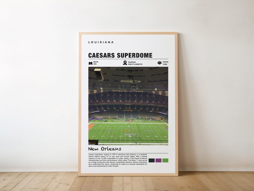 Superdome Print – Louisiana Poster, New Orleans Views, Dome Art, Urban ...