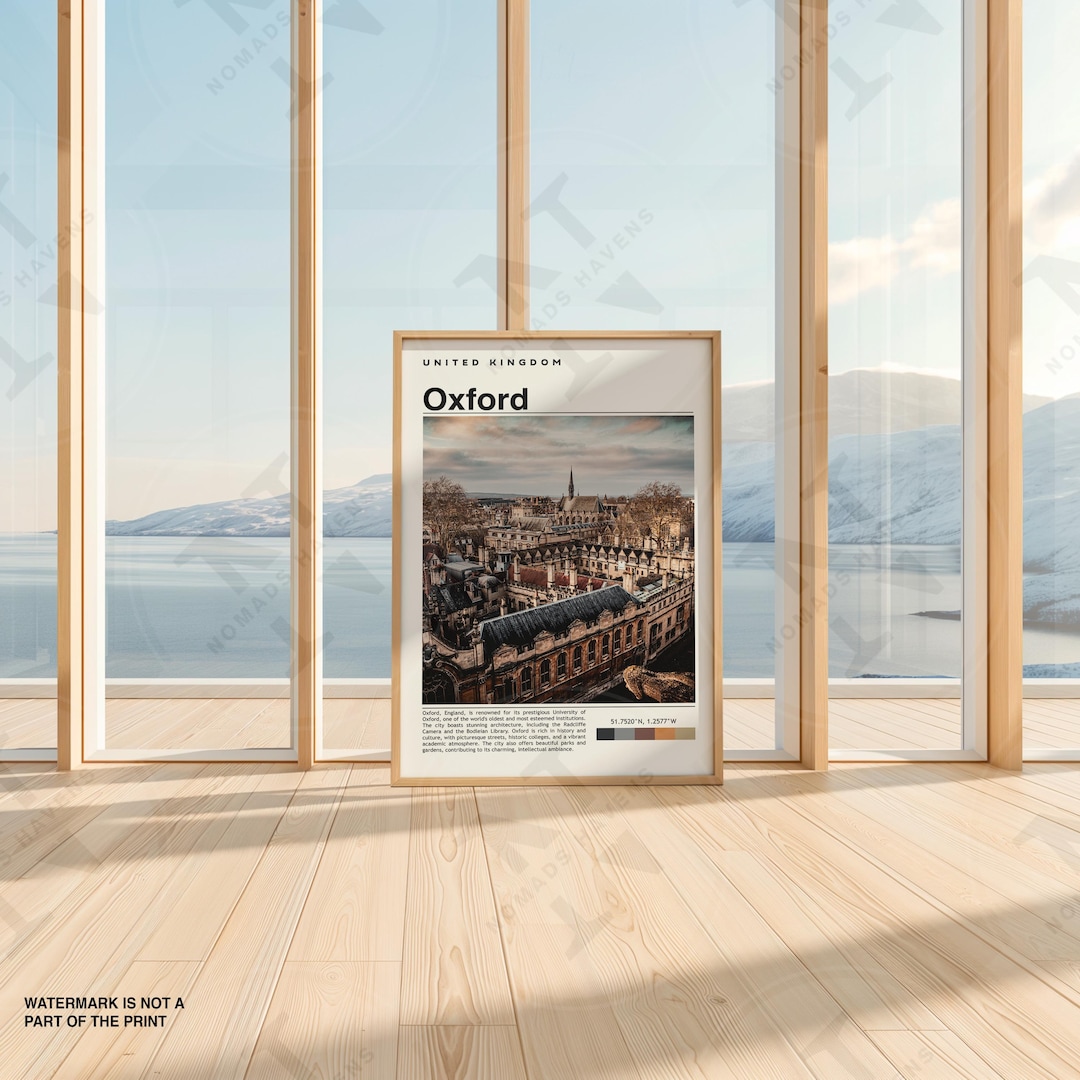 Oxford Print, Travel Poster, Oxford Art, Oxford Poster, Oxford Photo ...