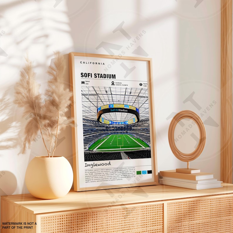 Sofi Stadium Wall Art, California, Inglewood Views (digital & Print) - Etsy