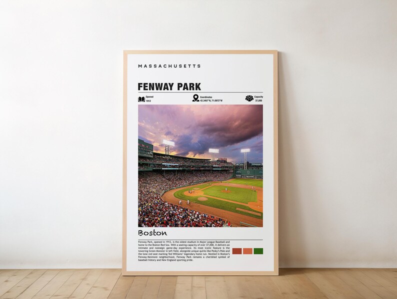 Fenway Park Print, Fenway Park Poster, Fenway Park Wall Art, Fenway ...