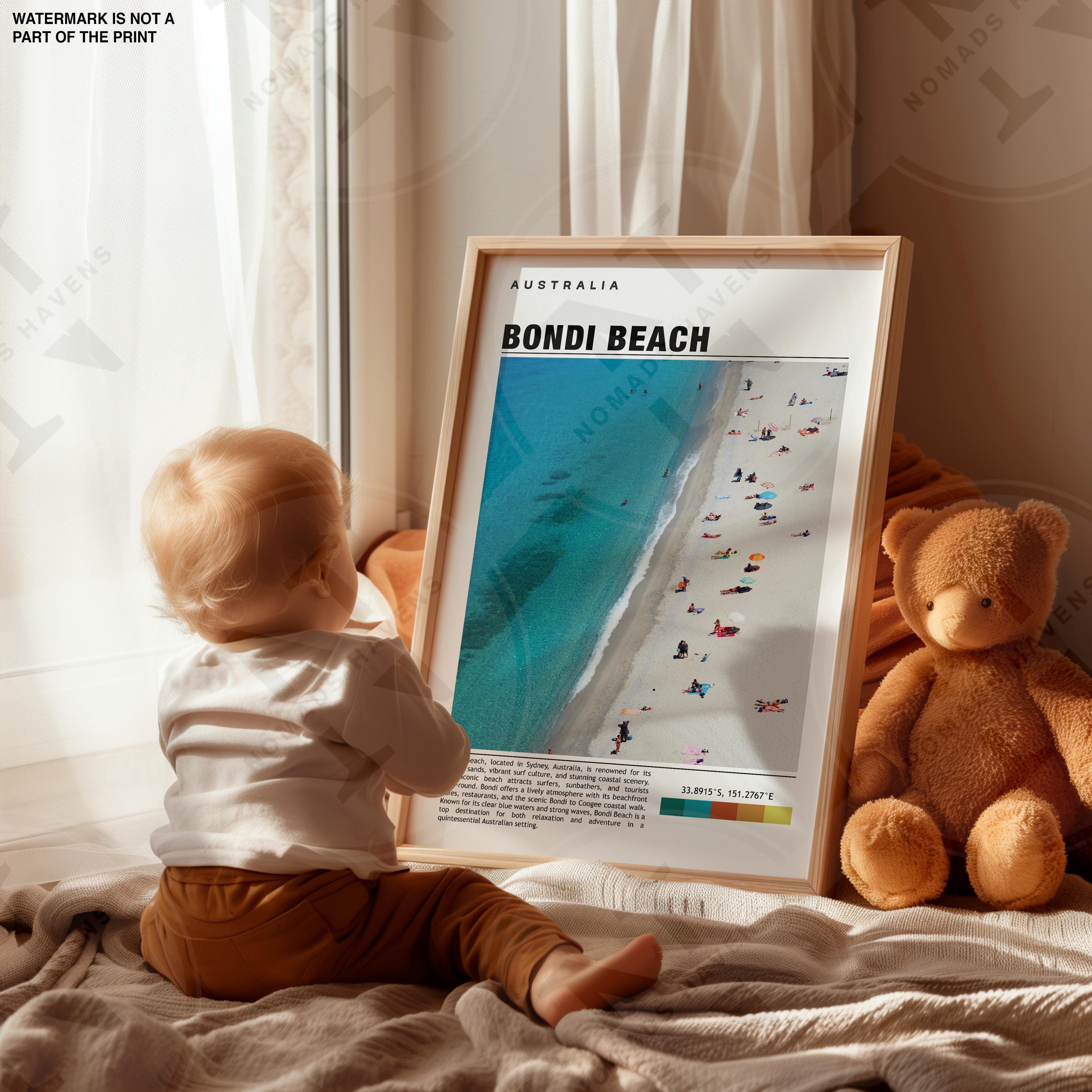 Bondi Beach Print, Bondi Beach Art, Bondi Beach Poster, Bondi Beach ...
