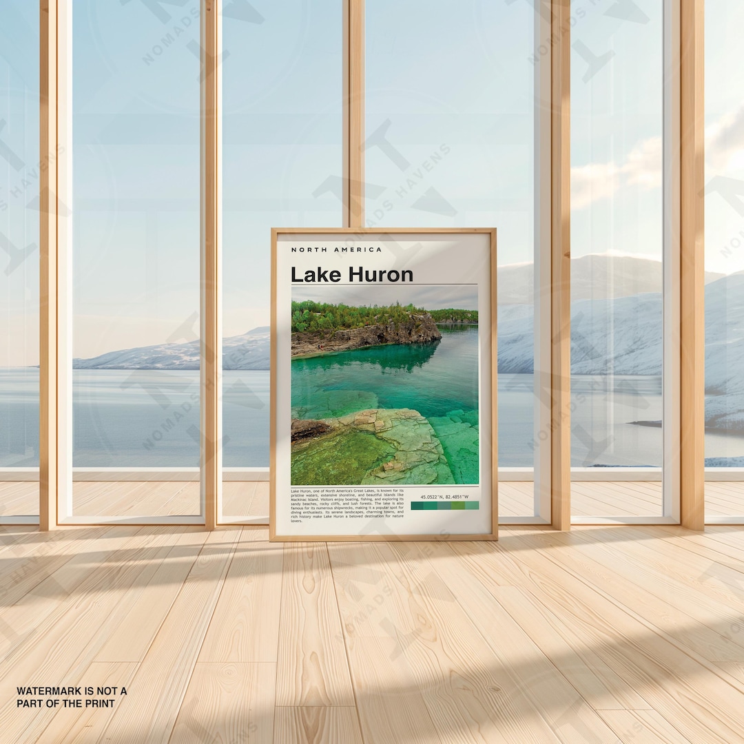 Lake Huron Print, Lake Huron Art, Lake Huron Poster, Lake Huron Photo ...