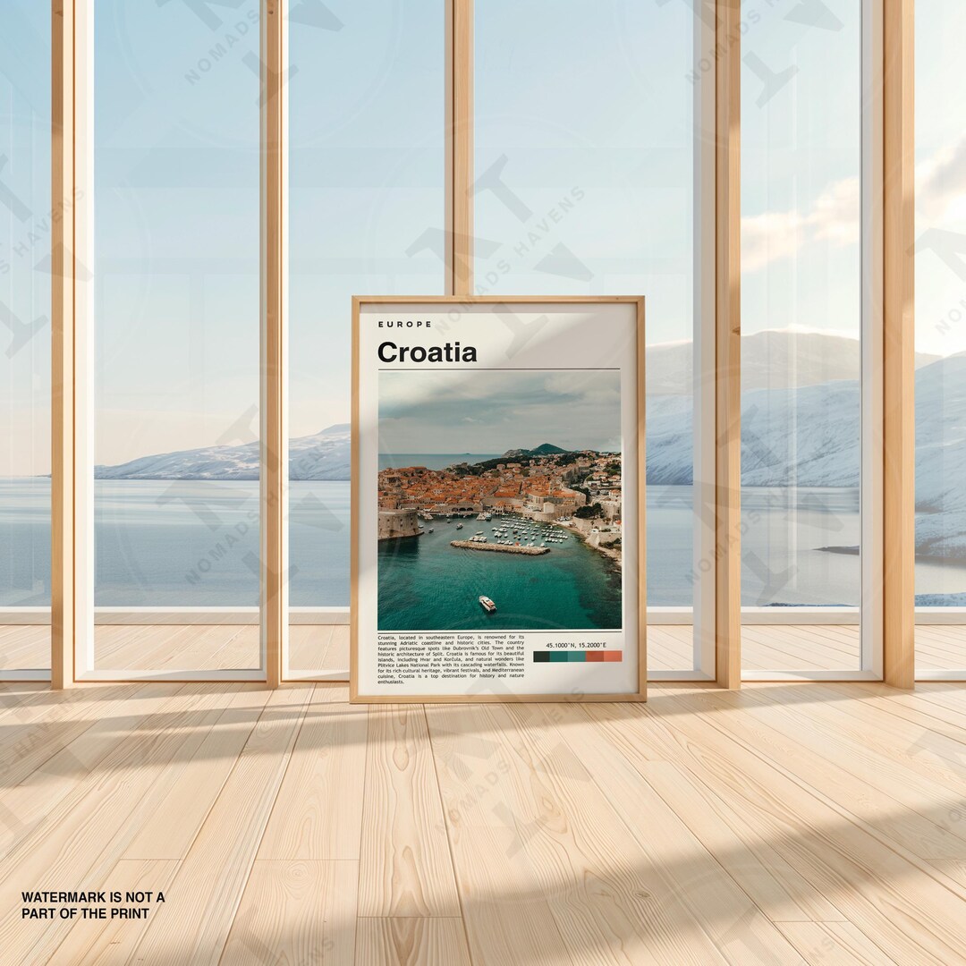 Croatia Print, Croatia Art, Croatia Poster, Croatia Photo, Croatia ...