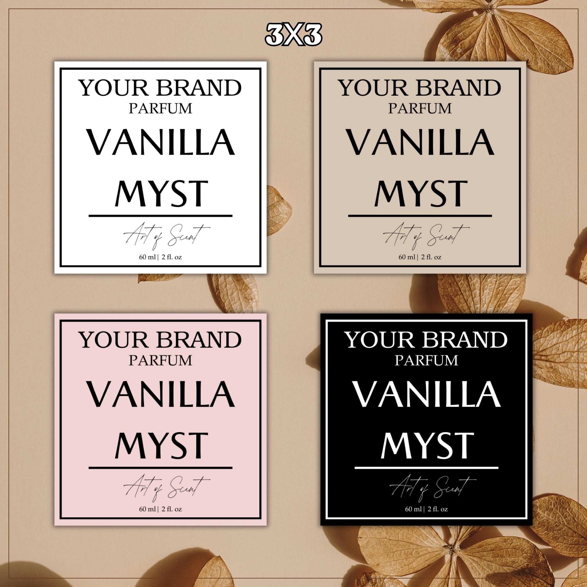 Editable Perfume Bottle Label: Custom Fragrance Sticker (digital ...