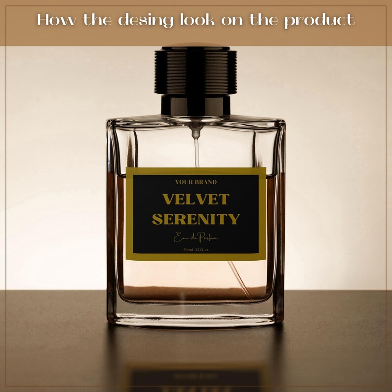 Editable Perfume Bottle Label | Etiquette Parfum | Custom Fragrance ...