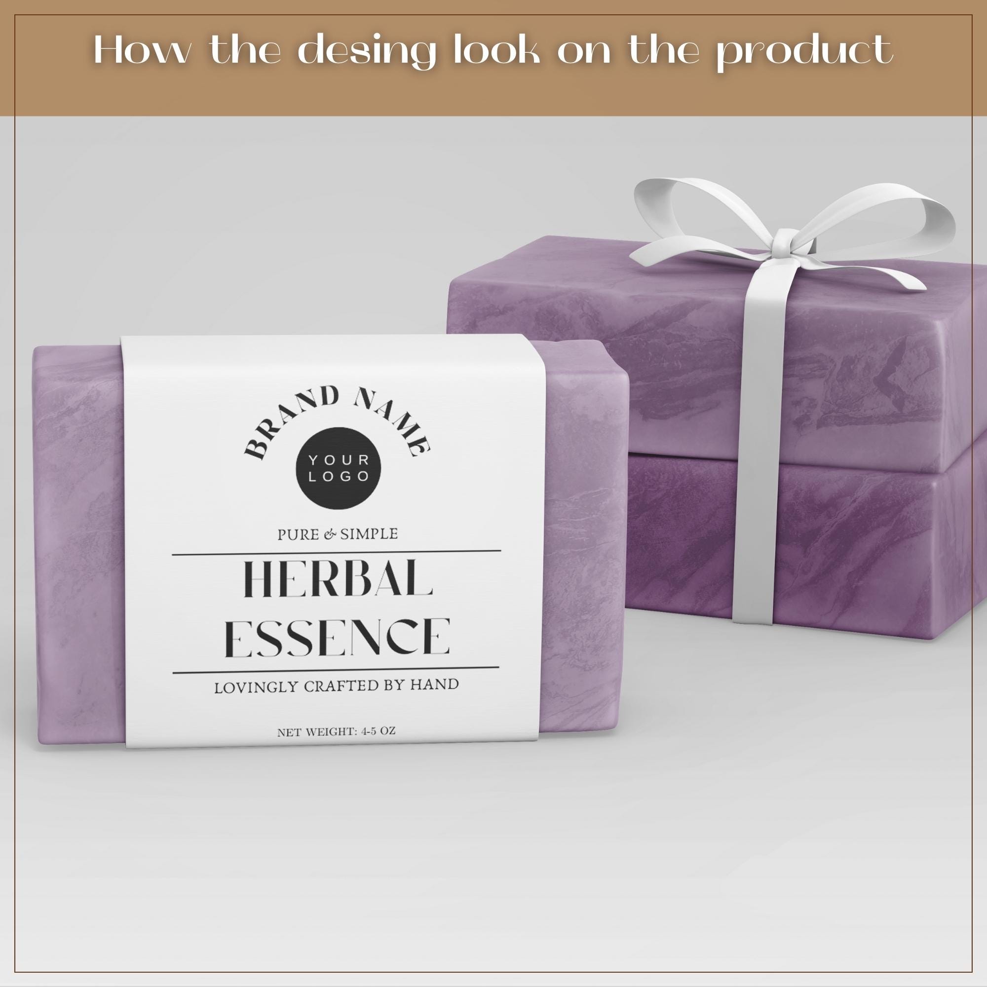 Soap Label Template: DIY Custom Handmade Soap Wrap (instant Download ...