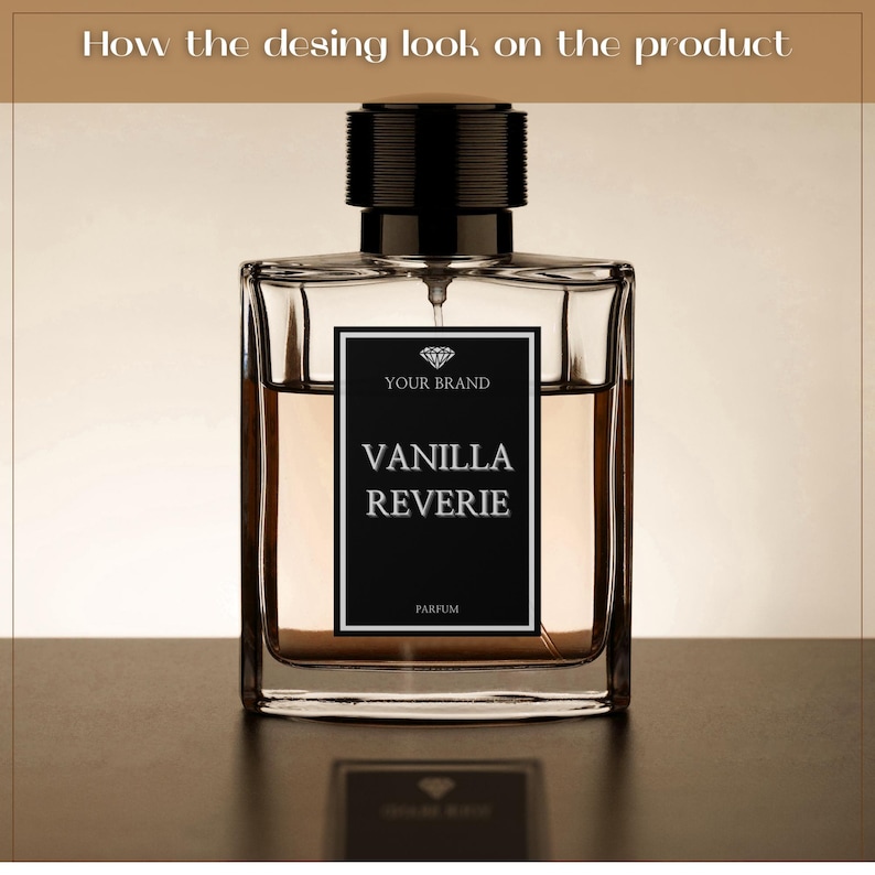 Editable Perfume Bottle Label Set – Front & Back | Etiquette Parfum ...