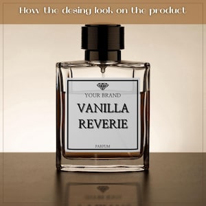 Editable Perfume Bottle Label Set – Front & Back | Etiquette Parfum ...