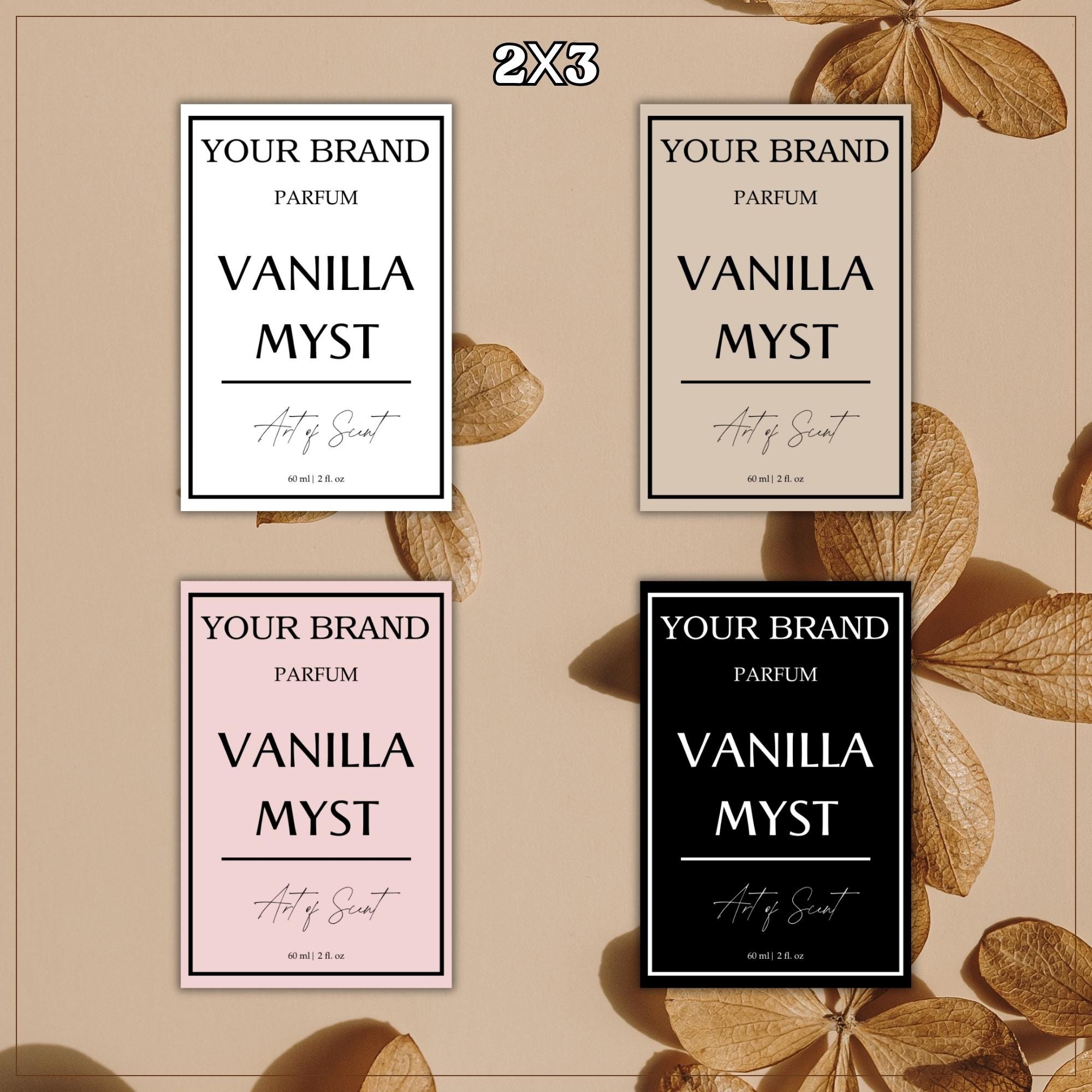 Editable Perfume Bottle Label | Etiquette Parfum | Custom Fragrance ...