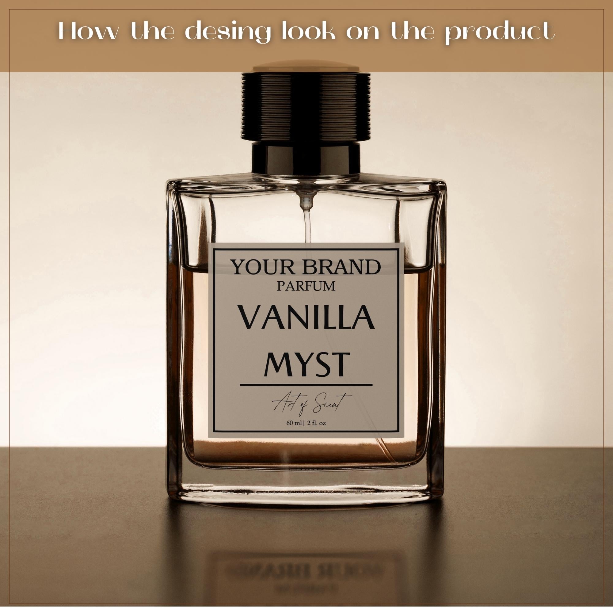 Editable Perfume Bottle Label: Custom Fragrance Sticker (digital ...
