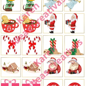 Memorama Navideño PDF imprimible Juego Memoria - Etsy México