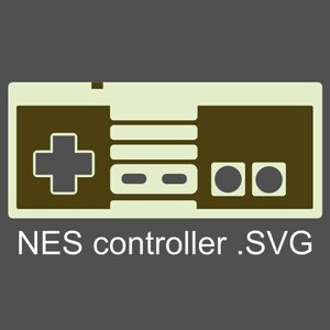 NES Controller SVG File - Etsy