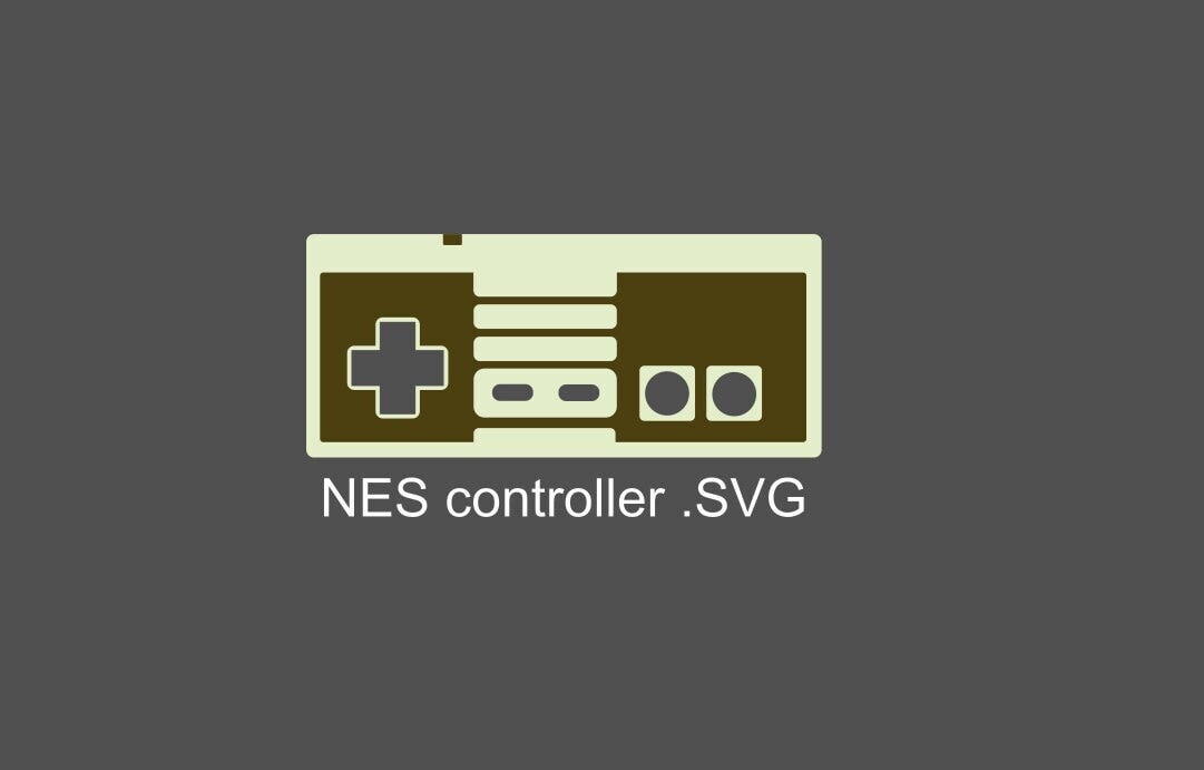 NES Controller SVG File - Etsy