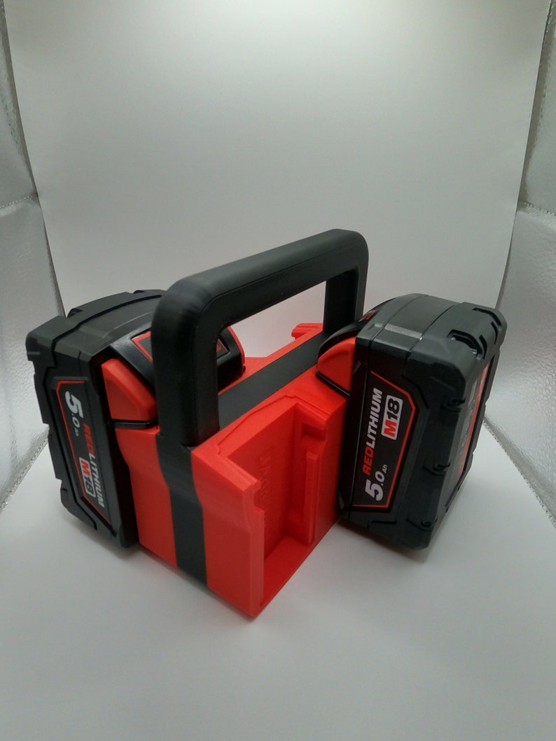 Carry Caddy/case/holder for Milwaukee M18 Batteries Protect and Carry Your Batteries With ...