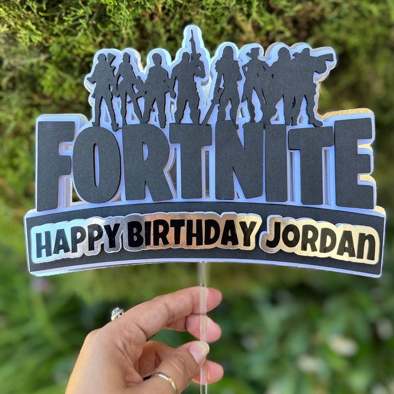 Fortnight Cake Topper - Etsy