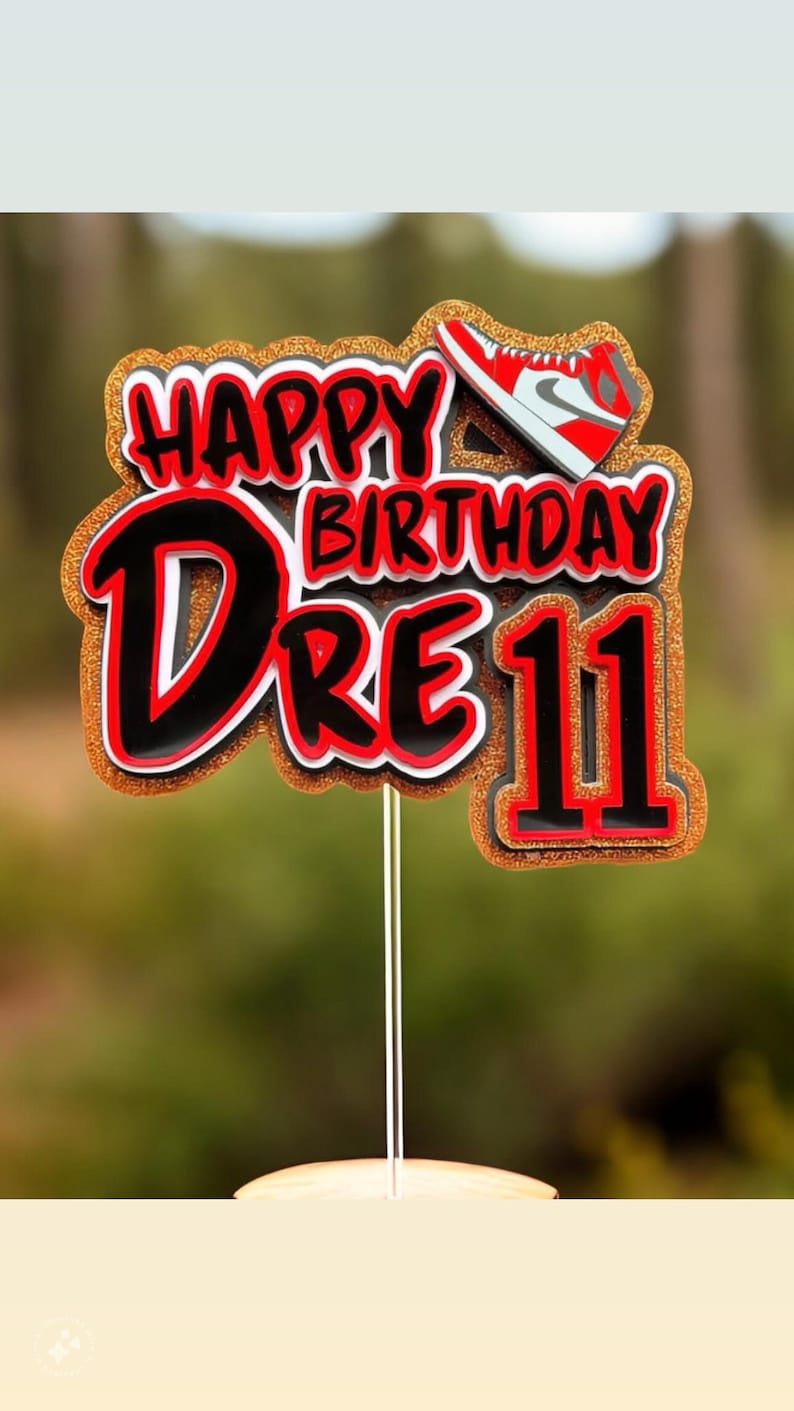 3D Jordan Sneakers Cake Topper Jordan Shoes Shoe Box Cake Topper. - Etsy