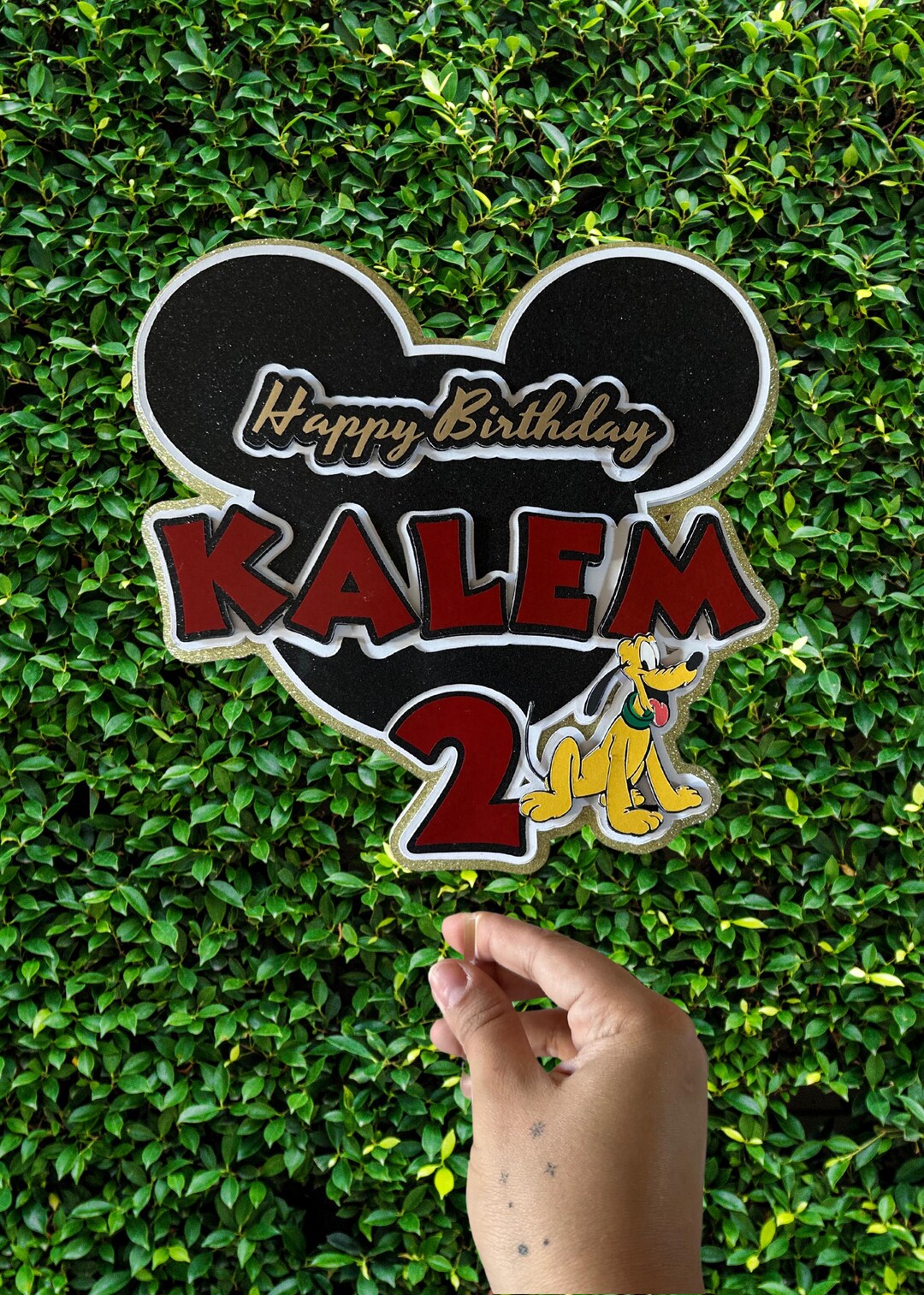 Mickey Mouse Cake Topper - Pluto Cake Topper - Mickey and Friend ...