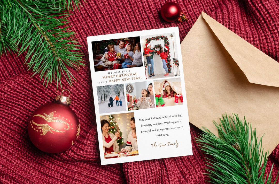 Custom Xmas Card | Personalized 5x7 Digital Christmas Cards | Custom ...