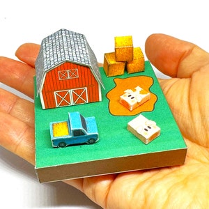 Farm. Printable Papercraft DIY Project - Etsy