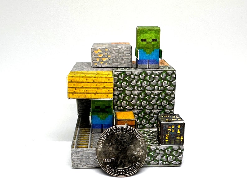 Zombies. Papercraft Diorama Printable - Etsy