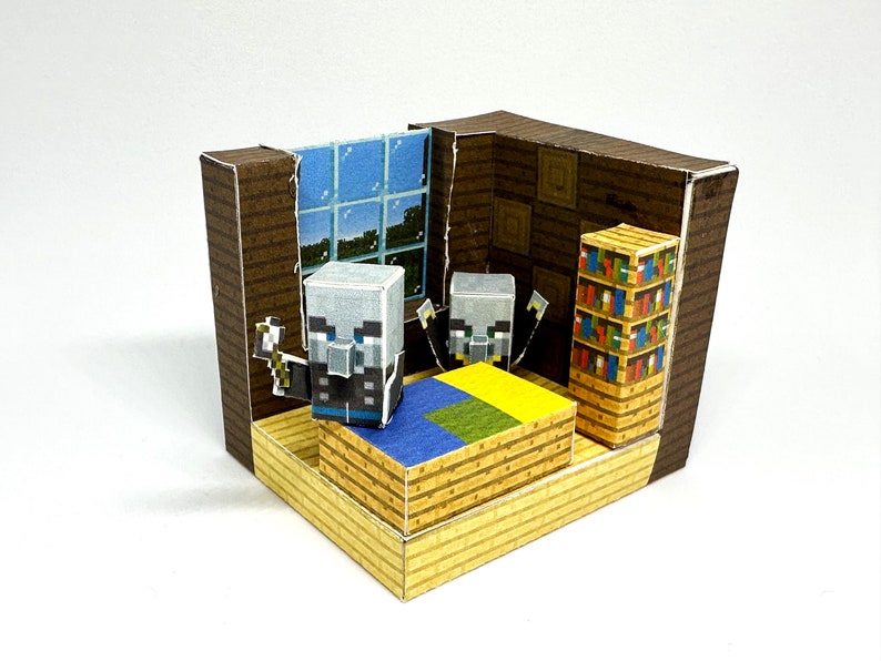 Wood Mansion. Papercraft Diorama Printables - Etsy