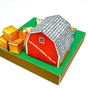 Farm. Printable Papercraft DIY Project - Etsy