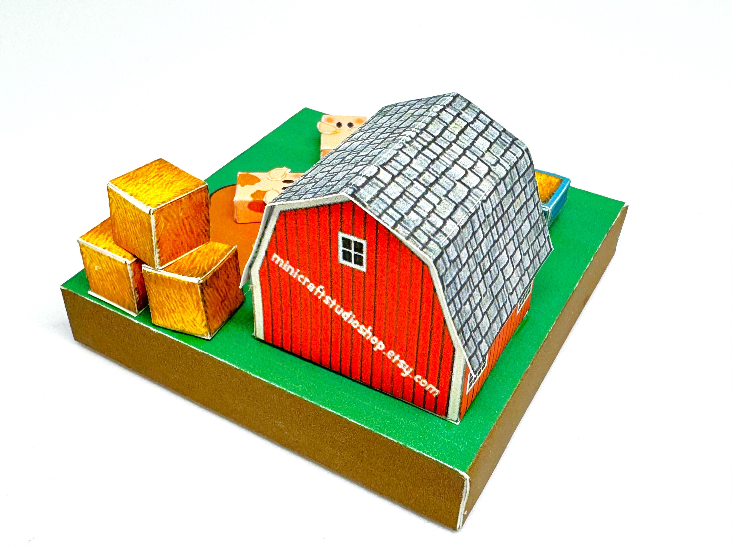 Farm. Printable Papercraft DIY Project - Etsy