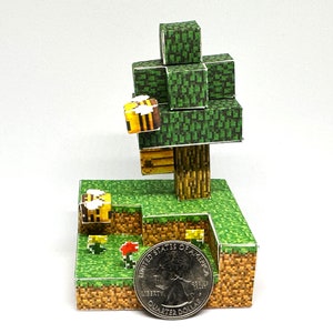 BEE NEST Papercraft Diorama Printables - Etsy