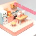Strawberry Milk Kitchen. Papercraft Diorama Printable - Etsy