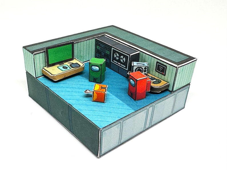 Space Accident. Papercraft Diorama Printables - Etsy