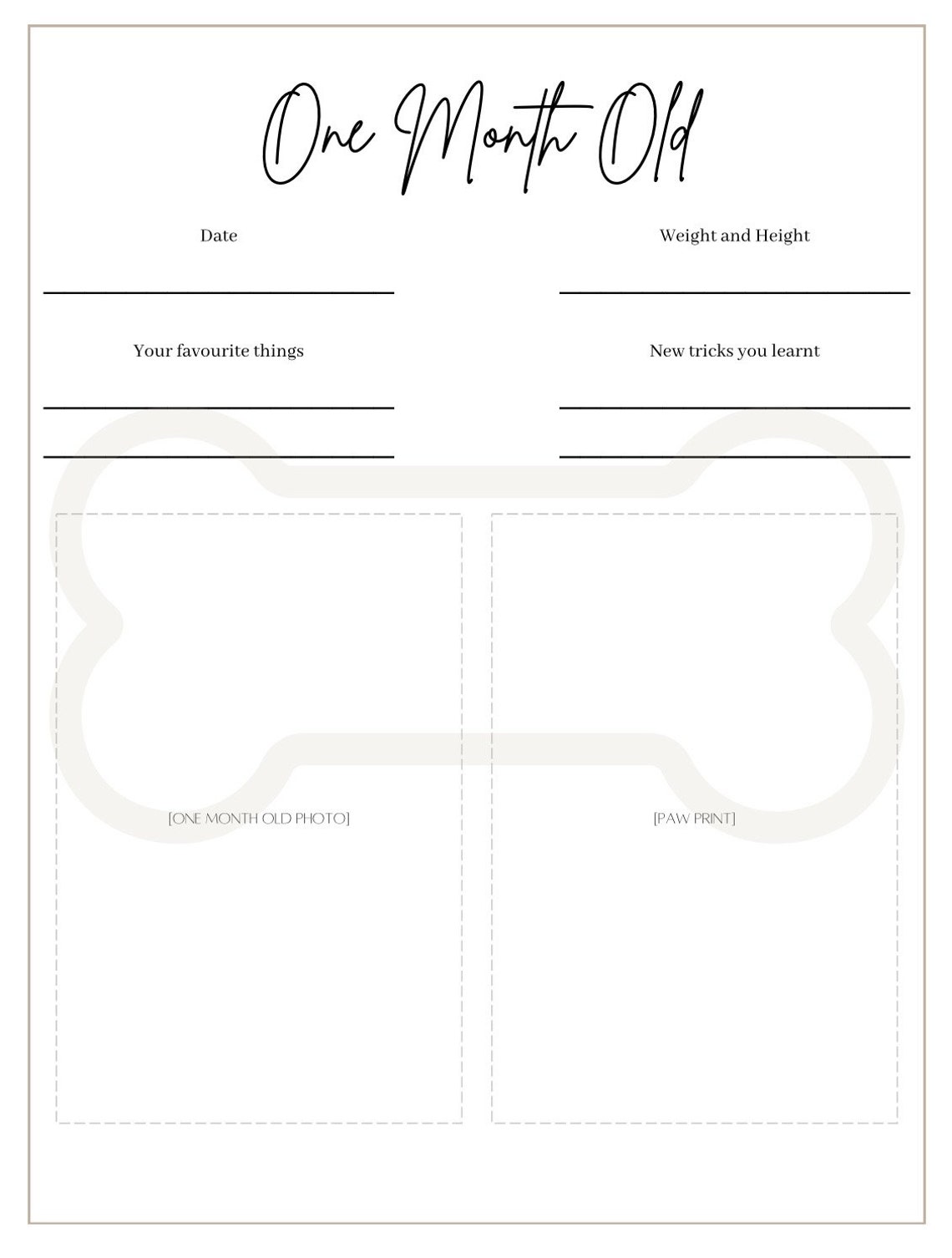 A Dog's Life Journal | DOG MEMORY BOOK - Etsy
