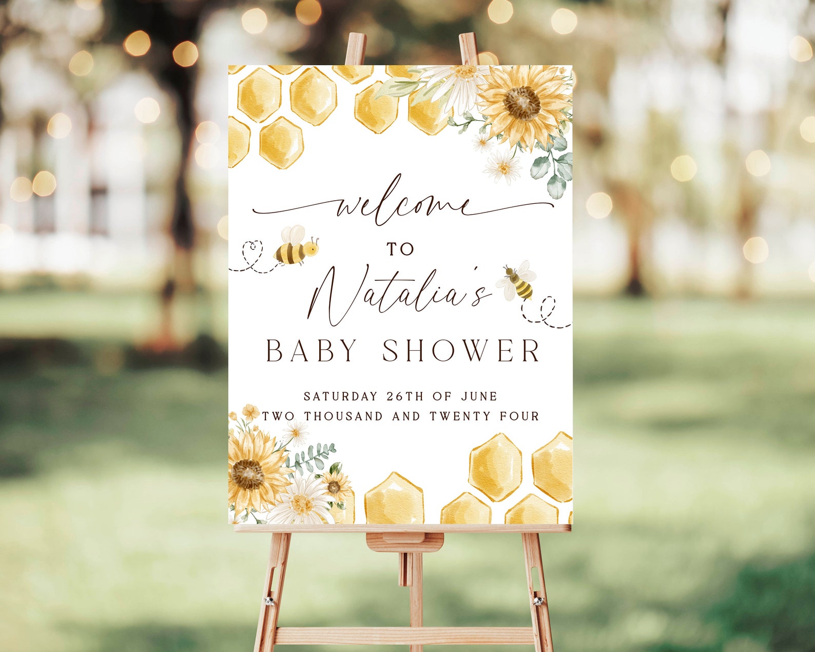 Editable Mama to Bee Baby Shower Welcome Sign Mama to Bee Baby Shower ...