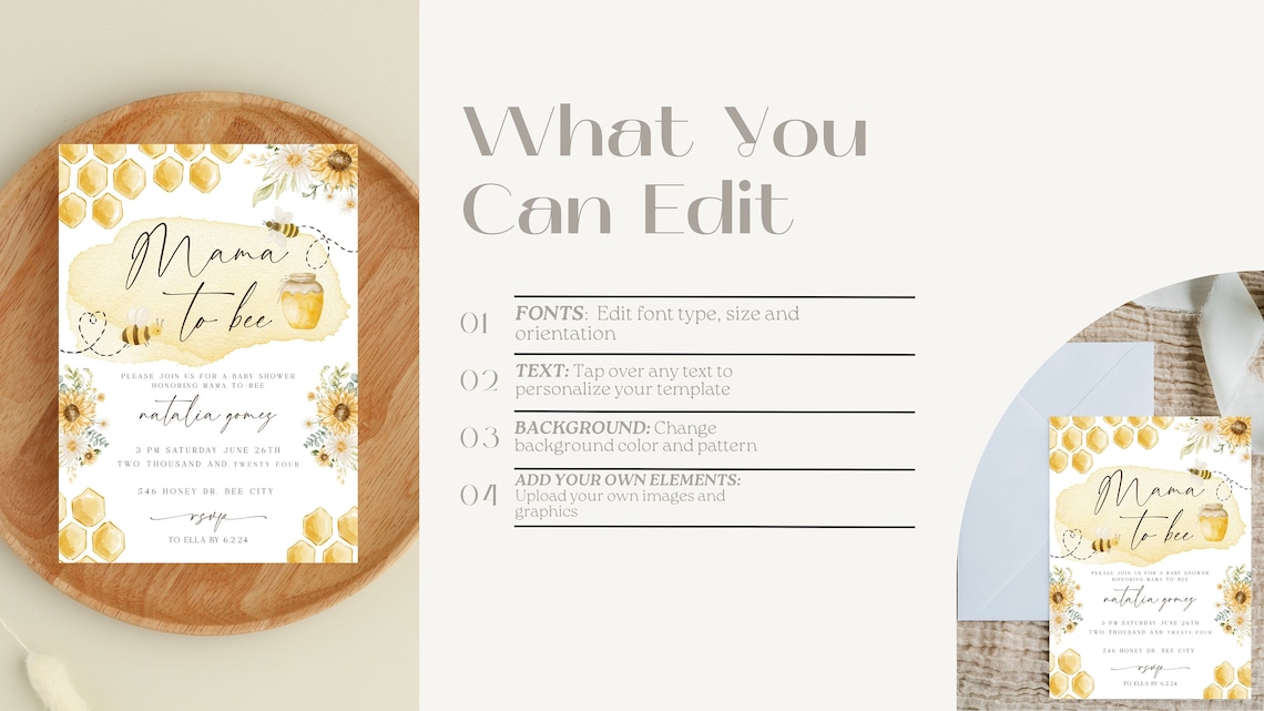 Editable Mama to Bee Baby Shower Welcome Sign Mama to Bee Baby Shower ...