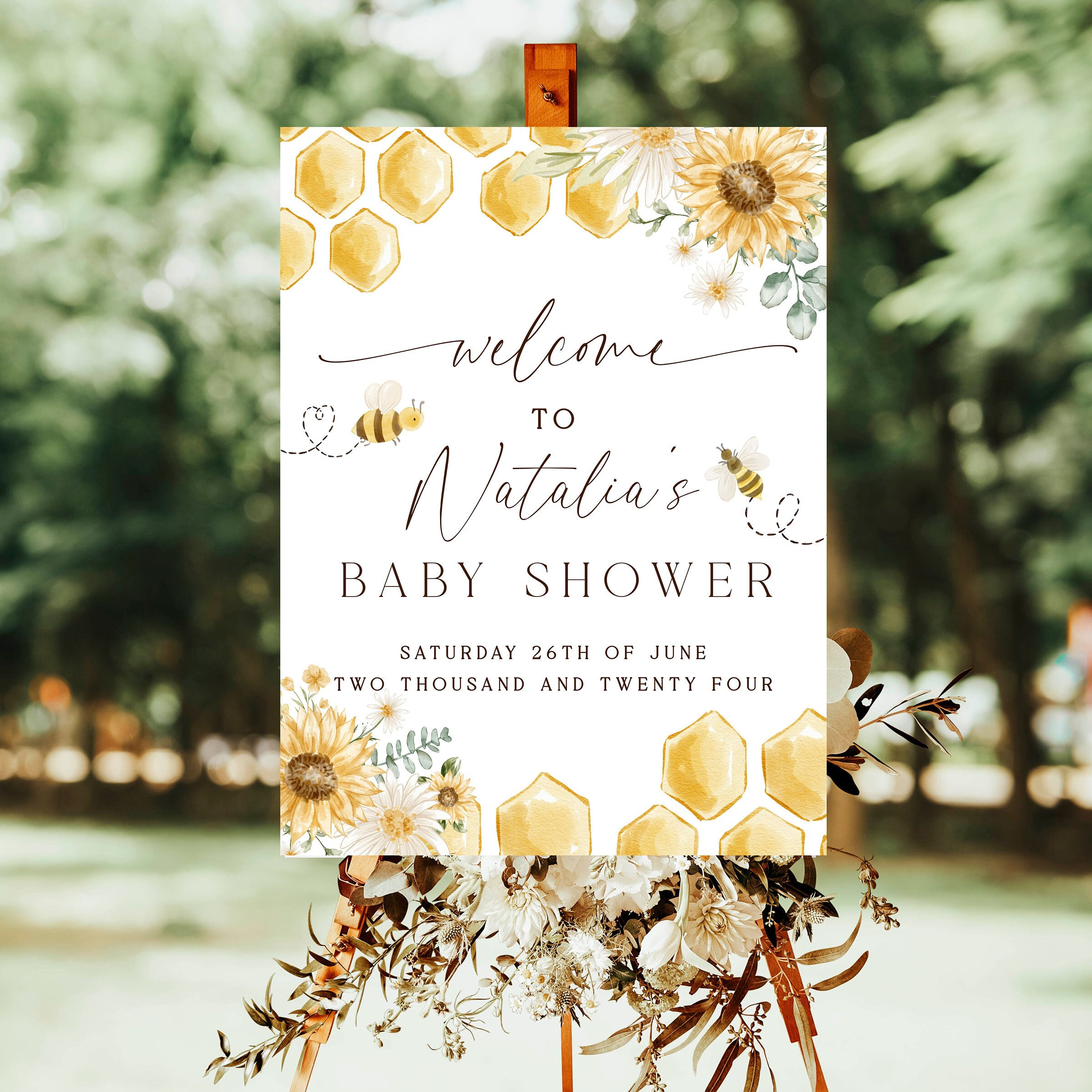 Editable Mama to Bee Baby Shower Welcome Sign Mama to Bee Baby Shower ...