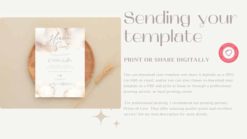 Heaven Sent Baby Shower Thank You Tag: Editable Heaven Sent Favor Tags ...
