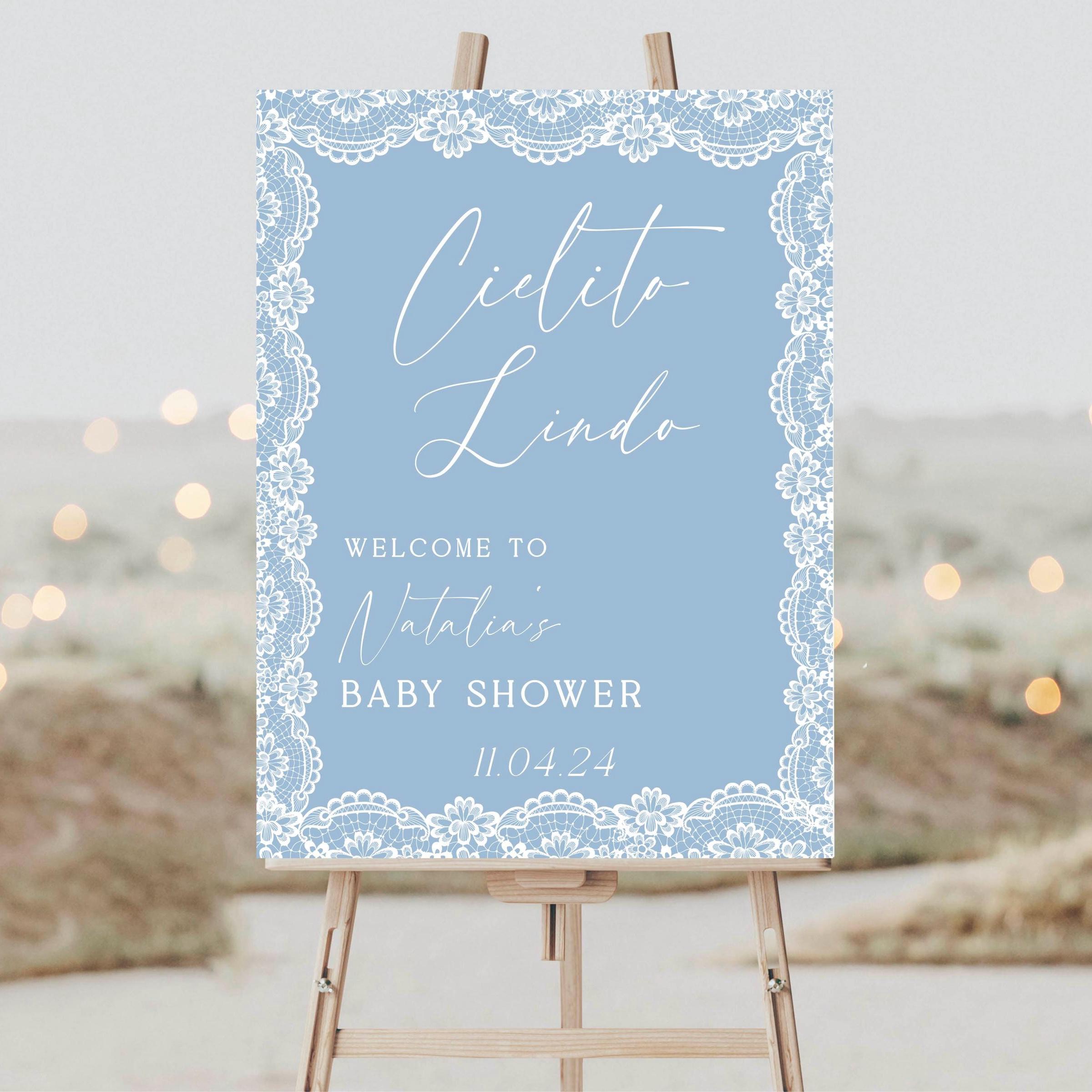 Cielito Lindo Baby Shower Welcome Sign Editable Cielito Lindo Baby ...