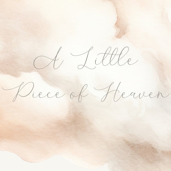 Editable A Little Piece of Heaven Baby Shower Cupcake Toppers A Piece ...