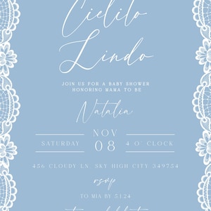 Cielito Lindo Baby Shower Invitation | Editable Cielito Lindo Baby ...