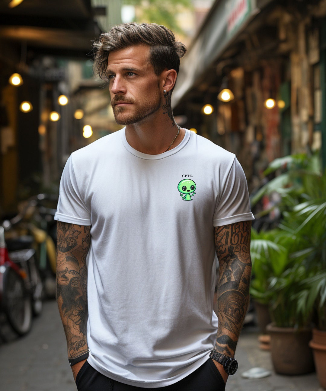 Cute Alien Tee, Ufo Shirt, Alien Shirt, UFO Tshirt, Space Alien Shirt ...