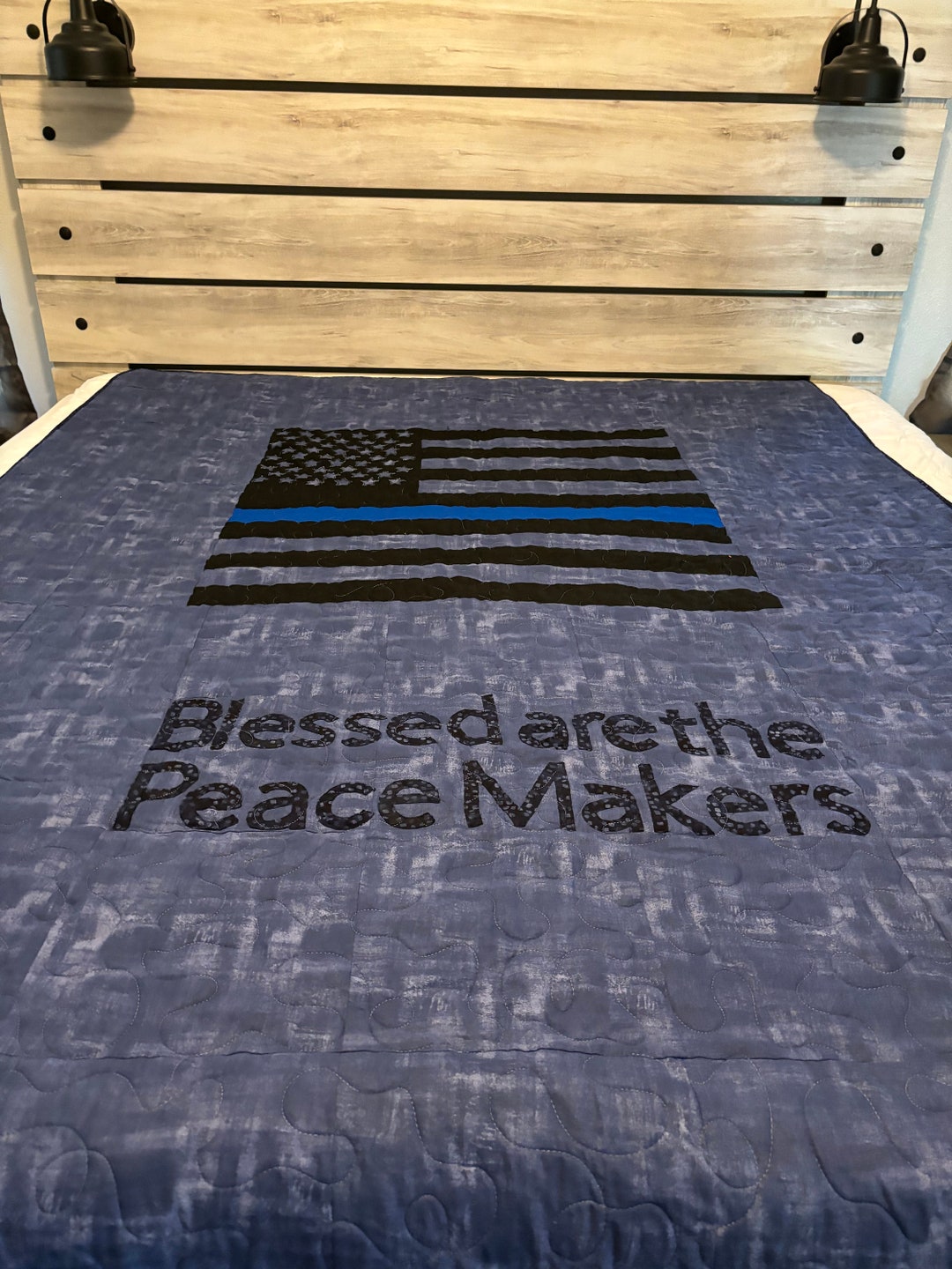 Quilt - Thin Blue Line - Etsy