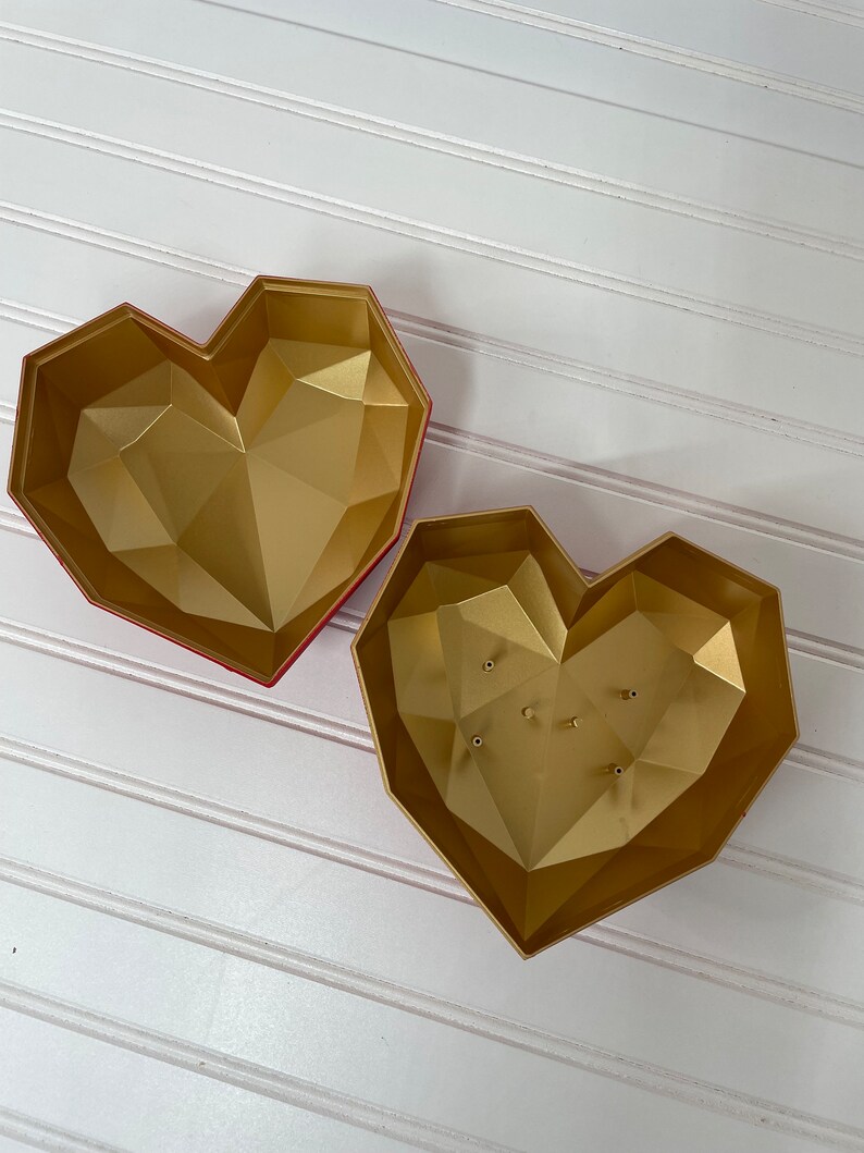 Love Heart Shaped Plastic Gift Box Florist Packaging Wedding - Etsy