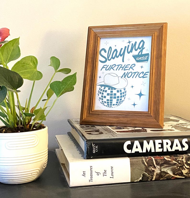 Slaying Until Further Notice Wall Art Poster - Etsy