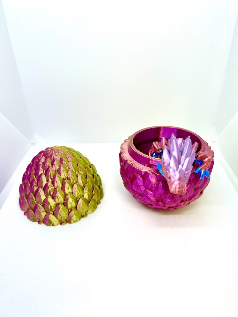 3D Printed Dragon Egg + Baby Dragon - Etsy