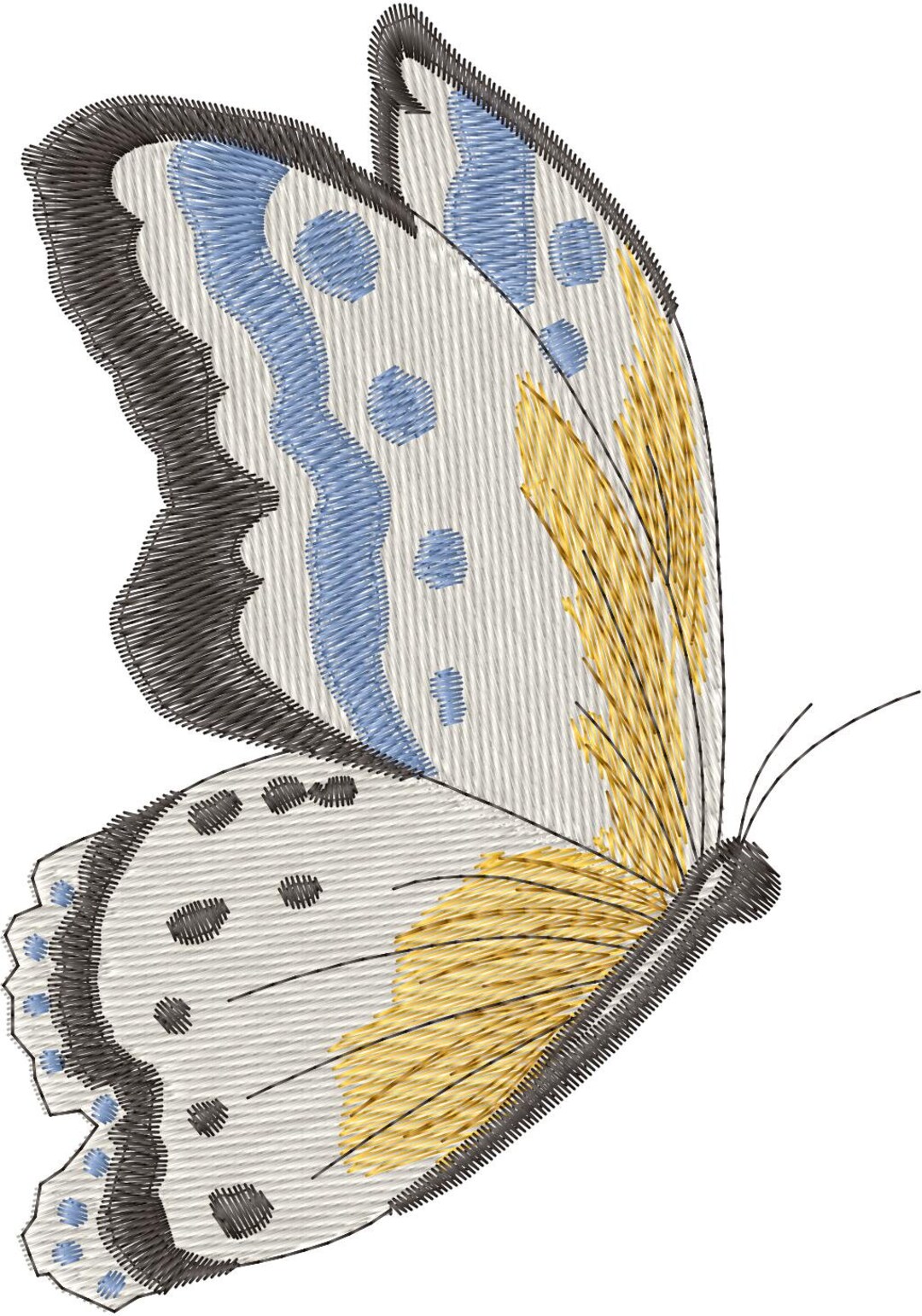 Butterfly Embroidery File - Etsy